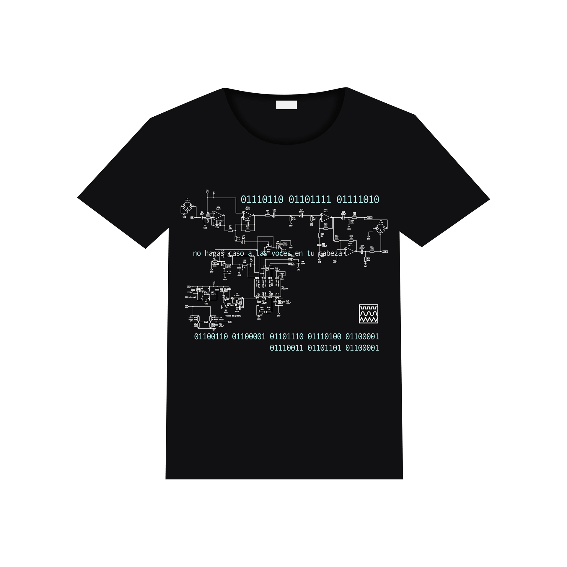 NEUTRINO MERCH-/ PLAYERA CÓDIGO BINARIO – NEUTRINO LABS MX